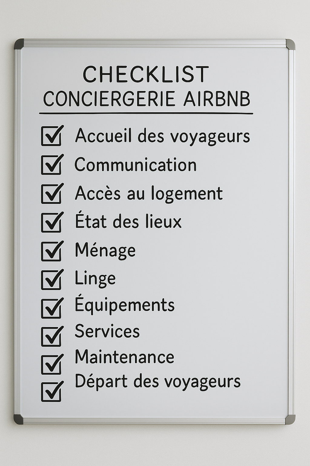 Checklist conciergerie Airbnb : les points clés à ne jamais oublier